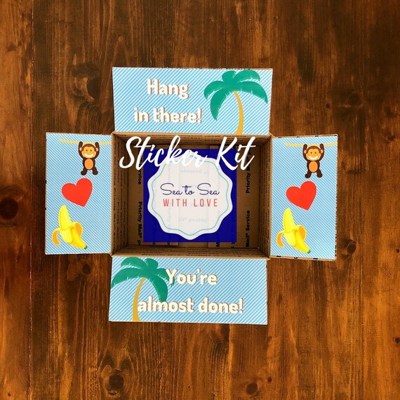 Care Package Flaps Care Package Sticker Kit Deployment Care | Etsy