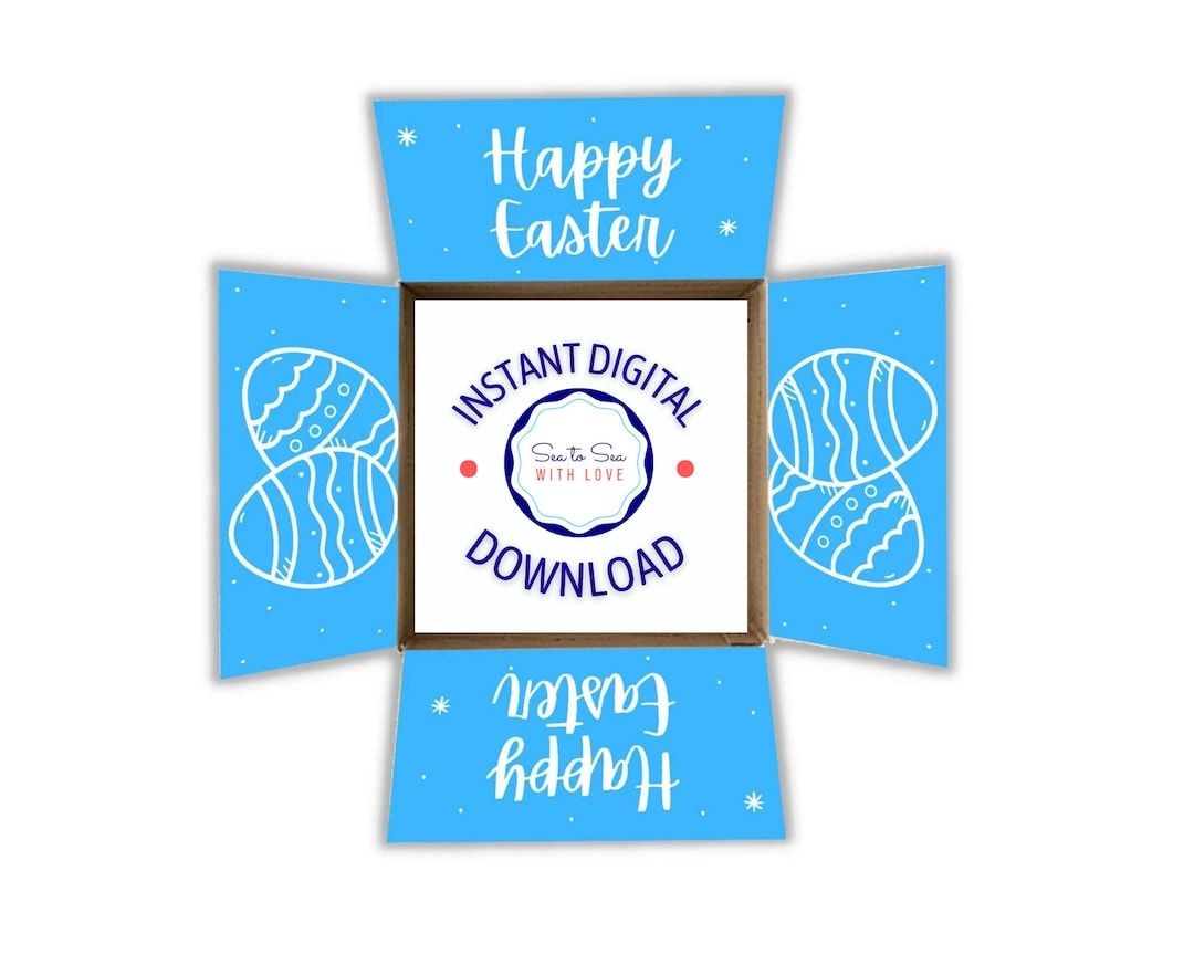 Easter Instant Download Printable Care Package Flaps, Care Package ...