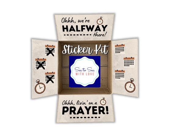 Care Package Flaps Care Package Sticker Kit Deployment Care | Etsy