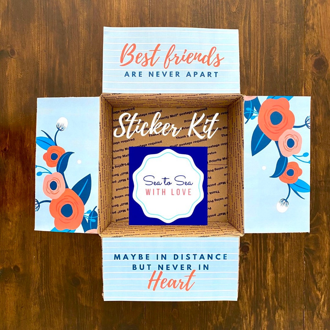 Care Package Flaps Care Package Sticker Kit Deployment Care | Etsy