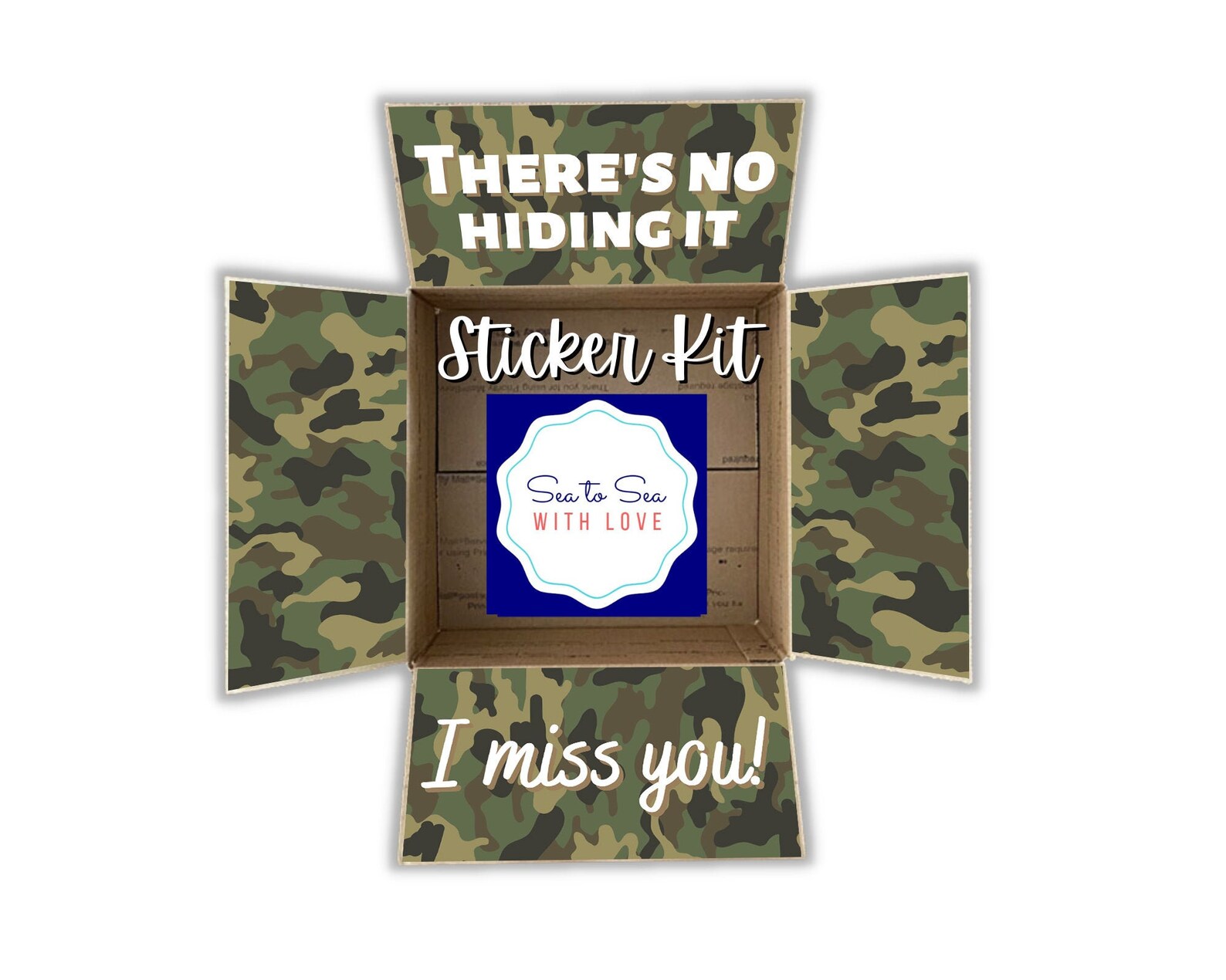 Care Package Flaps Care Package Sticker Kit Deployment Care | Etsy