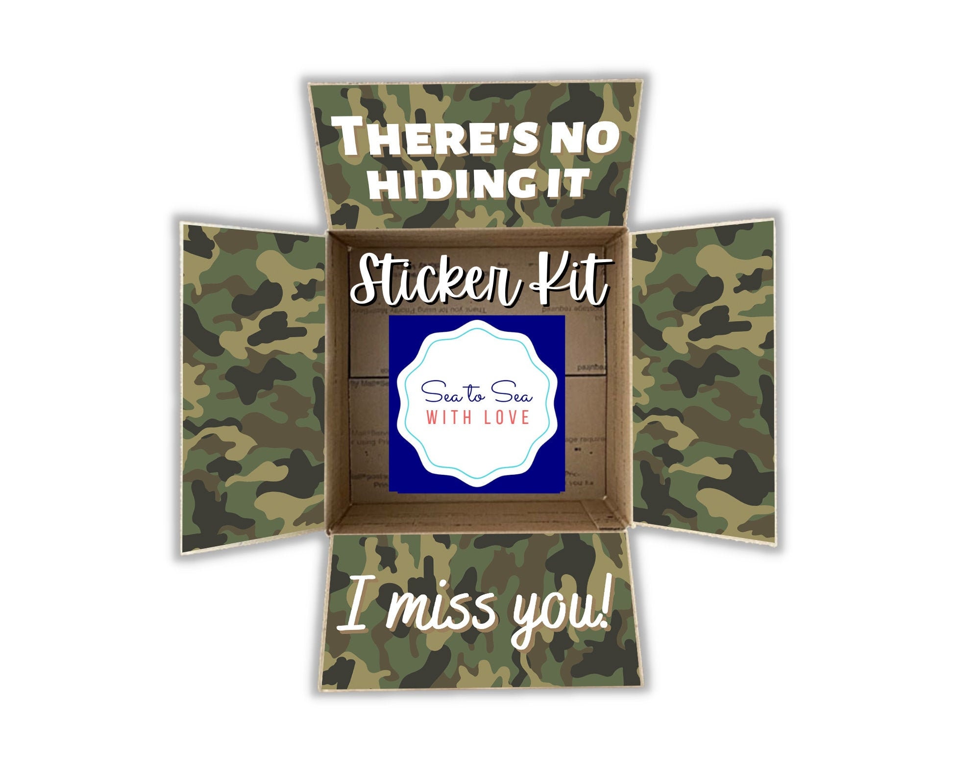 Care Package Flaps Care Package Sticker Kit Deployment Care | Etsy