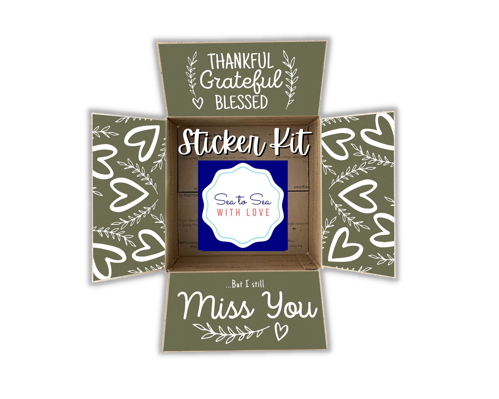 Care Package Flaps Care Package Sticker Kit Deployment Care | Etsy