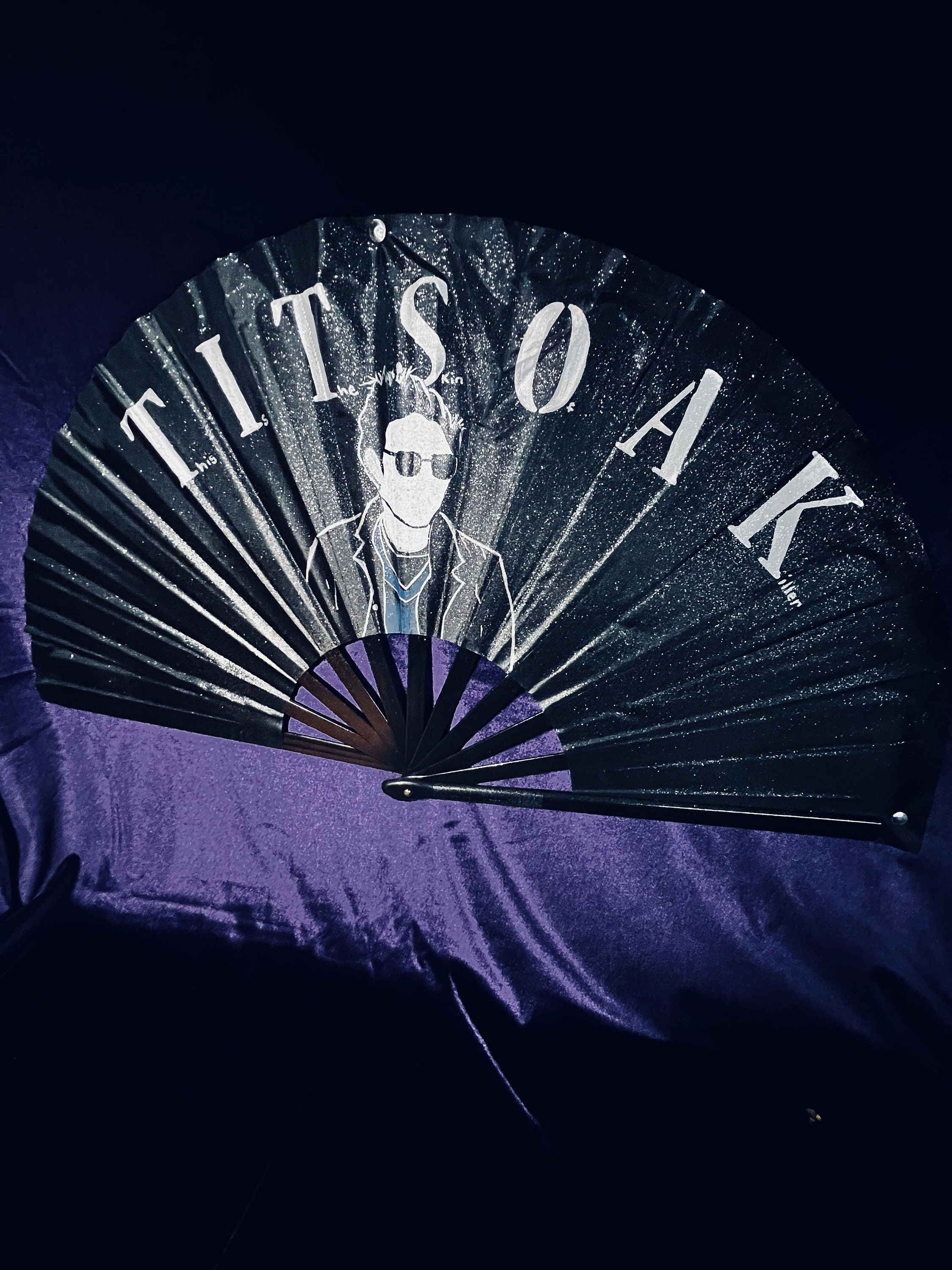 This is the Skin of A Killer Twilight Folding Hand Fan Clack Fan Clap ...