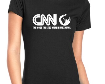 CNN t-shirt Funny Parody of CNN Fake News tee | Etsy