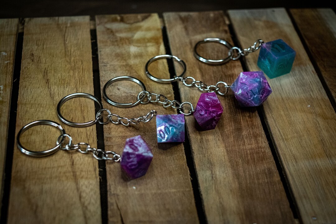 Handmade Keychain Dnd Cube wild Magic Dice Dnd - Etsy