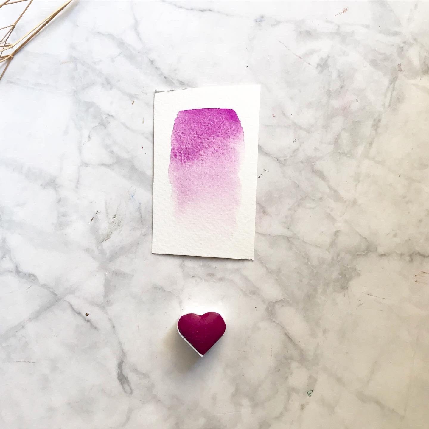Art & Collectibles Watercolor Heart Half Pan Watercolor Watercolor ...