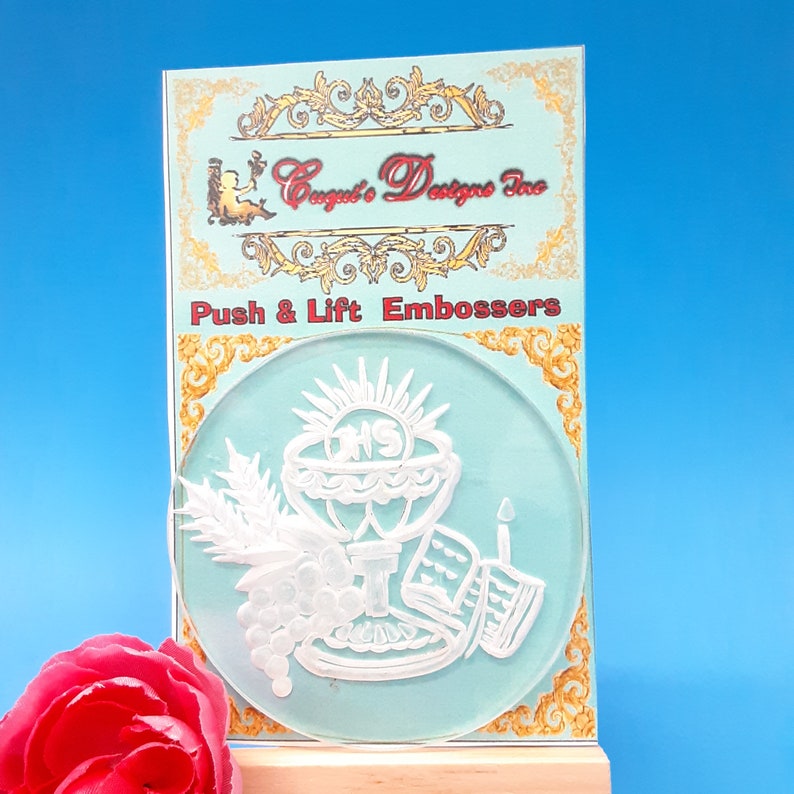 Chalice With Grapes Embosser / Religious Embosser Stamp /push - Etsy