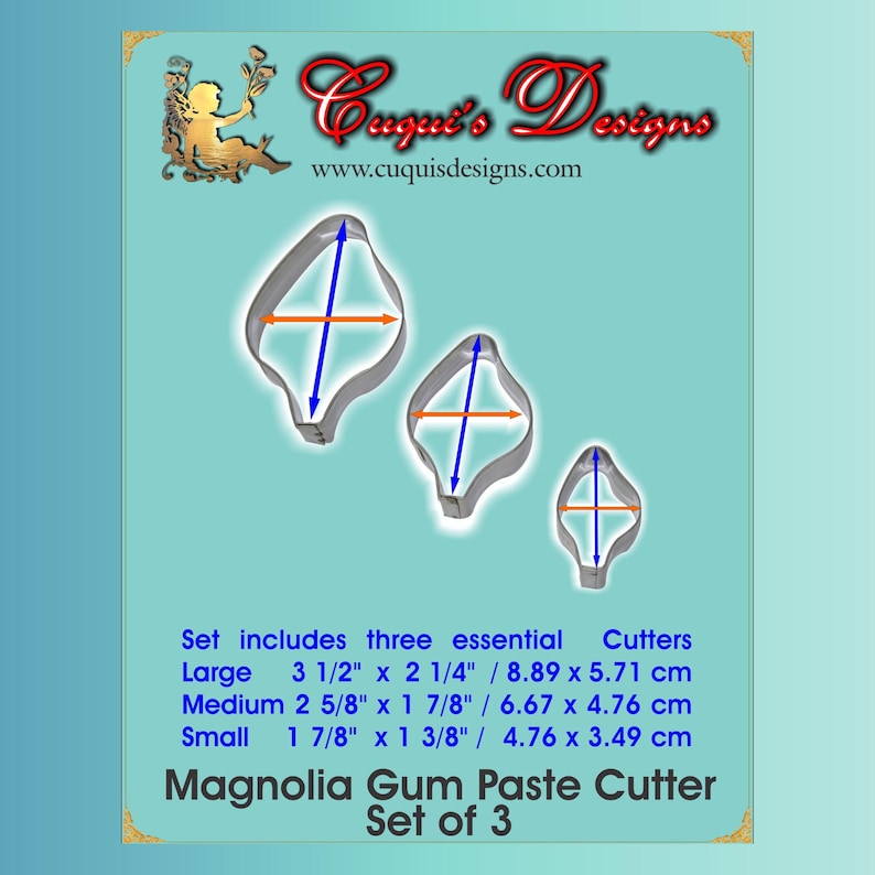 Magnolia Gum Paste Cutter for Professional Cake Decorator. Wedding Cake ...