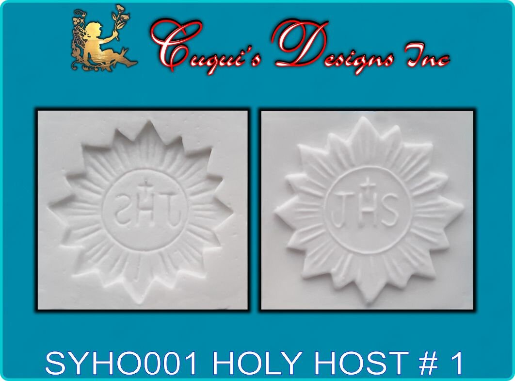 FIRST COMMUNION HOST Silicone Mold, Religious Silicone Mold, Cupcake ...
