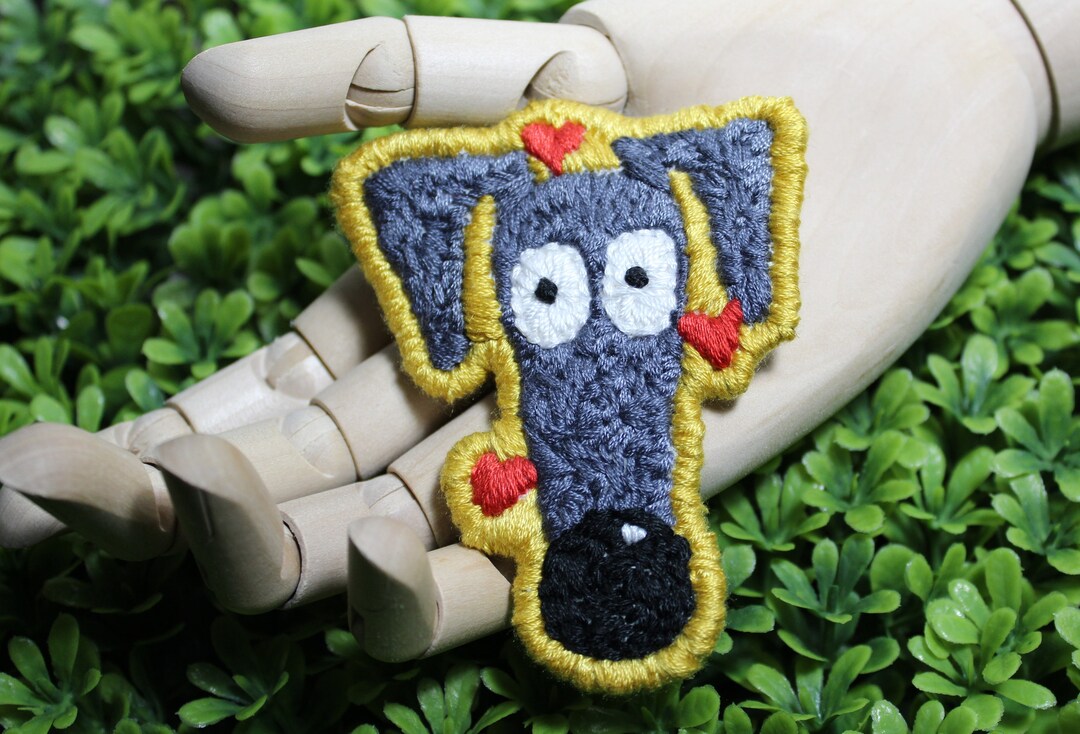 Greyhound Patch, Hand Embroidered Dog Patch, Rooinghound - Etsy