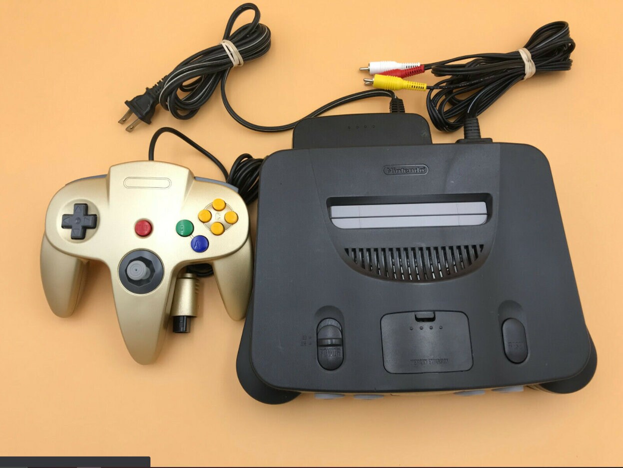 N64 Nintendo 64 Console + up to 4 New Controllers + Cords + CLEANED ...