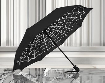 Goth Umbrella Red Black Vampire Bats Gothic Halloween Kawaii Harajuku ...