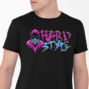 Raw Hardstyle Gasmask Shirt, Rave EDM Rawstyle Outfit, Hard Dance Plur Kandi Glover Raver ...
