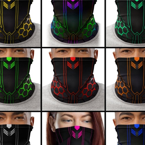 Ninja Face Mask Neck Gaiter Cyberpunk Techwear Futuristic - Etsy
