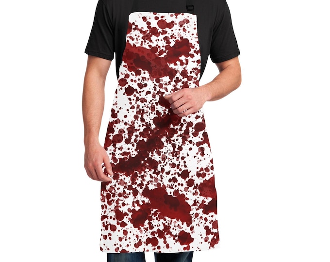 Bloody Apron Halloween Butcher Costume Blood Splattered Chefs - Etsy
