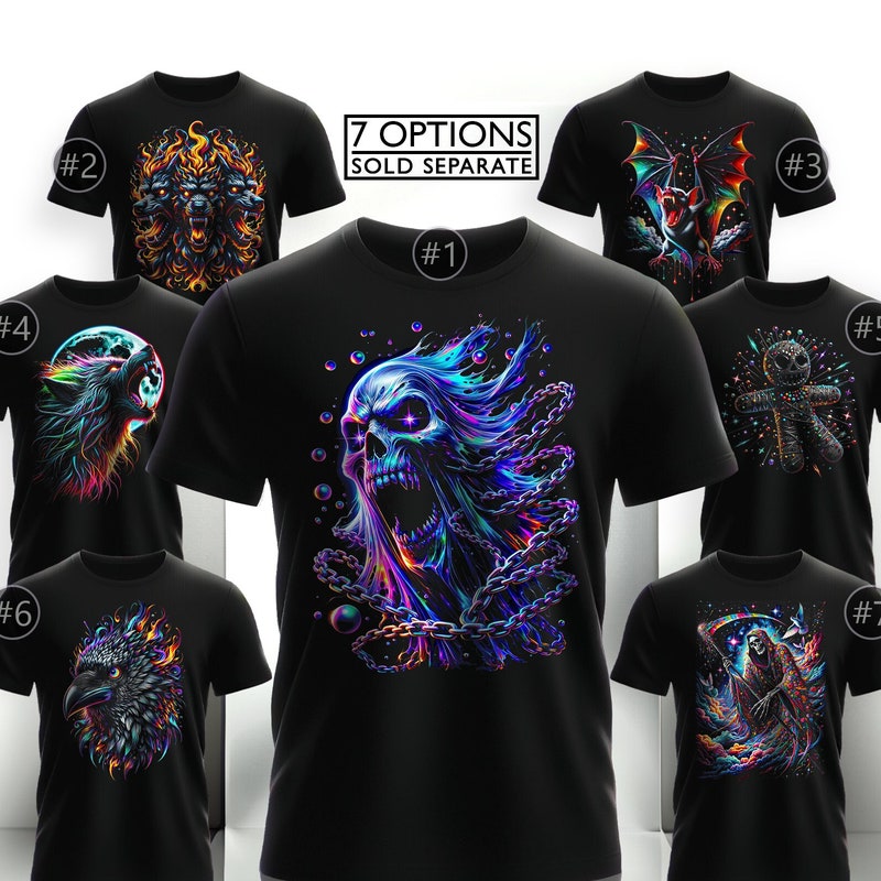 Gothic Graphic Tees Men - Etsy