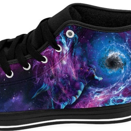 Women Astronaut Rave Shoes Space Galaxy Sneakers Stars High - Etsy