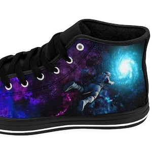 Womens Galaxy Shoes Astronaut Nebula High Tops Sneakers Footwear Space ...