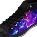 Mens Galaxy Shoes, Outer Space Sneakers Astronomy Rave Nebula Universe ...