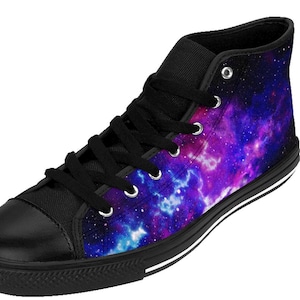 Mens Galaxy Shoes, Outer Space Sneakers Astronomy Rave Nebula Universe ...