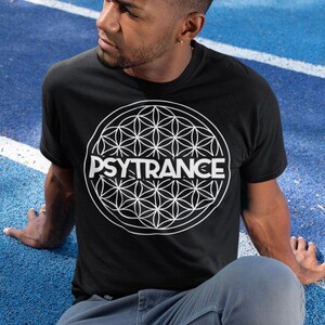 Psytrance Shirt, Sacred Geometry Flower of Life Shapes Symbols ...