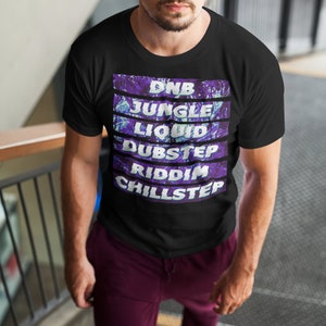 Junglist Rave Shirt, Dnb Drum N Bass Music Clothing, Liquid Jungle ...