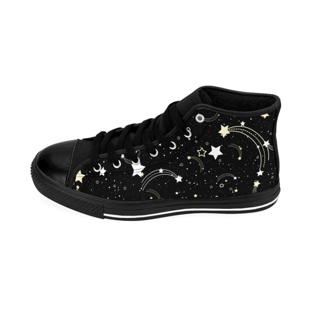 Womens Shooting Stars Shoes Sneakers Monochromatic Pastel Goth Couture ...