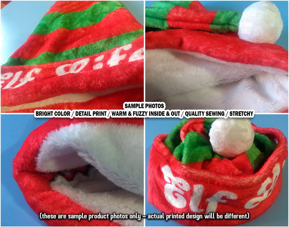 Goth Santa Hat Gothic Christmas Cap Red Black Bats Alt Holiday - Etsy