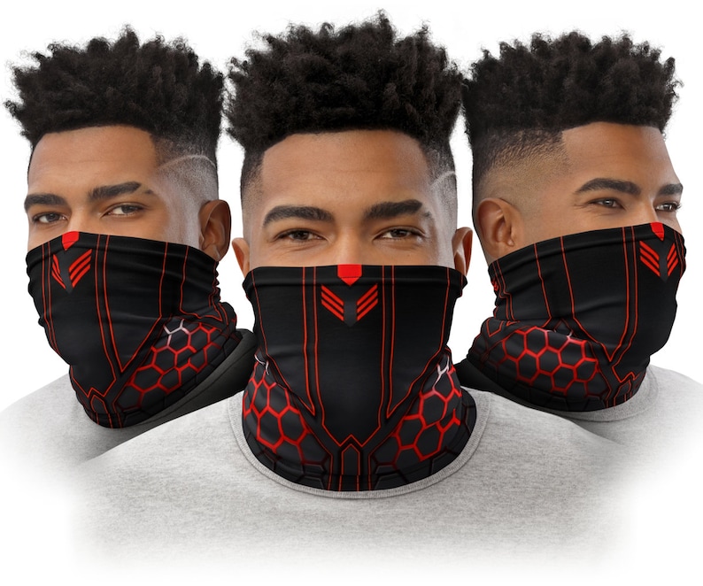 Ninja Face Mask Neck Gaiter Cyberpunk Techwear Futuristic - Etsy