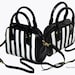 Striped Purse Handbag Black White Nightmare Stripes Christmas Birthday ...