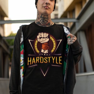 Hardstyle Fist Dj Shirt, Rawstyle Tshirt Outfit Clothing Rave EDM ...