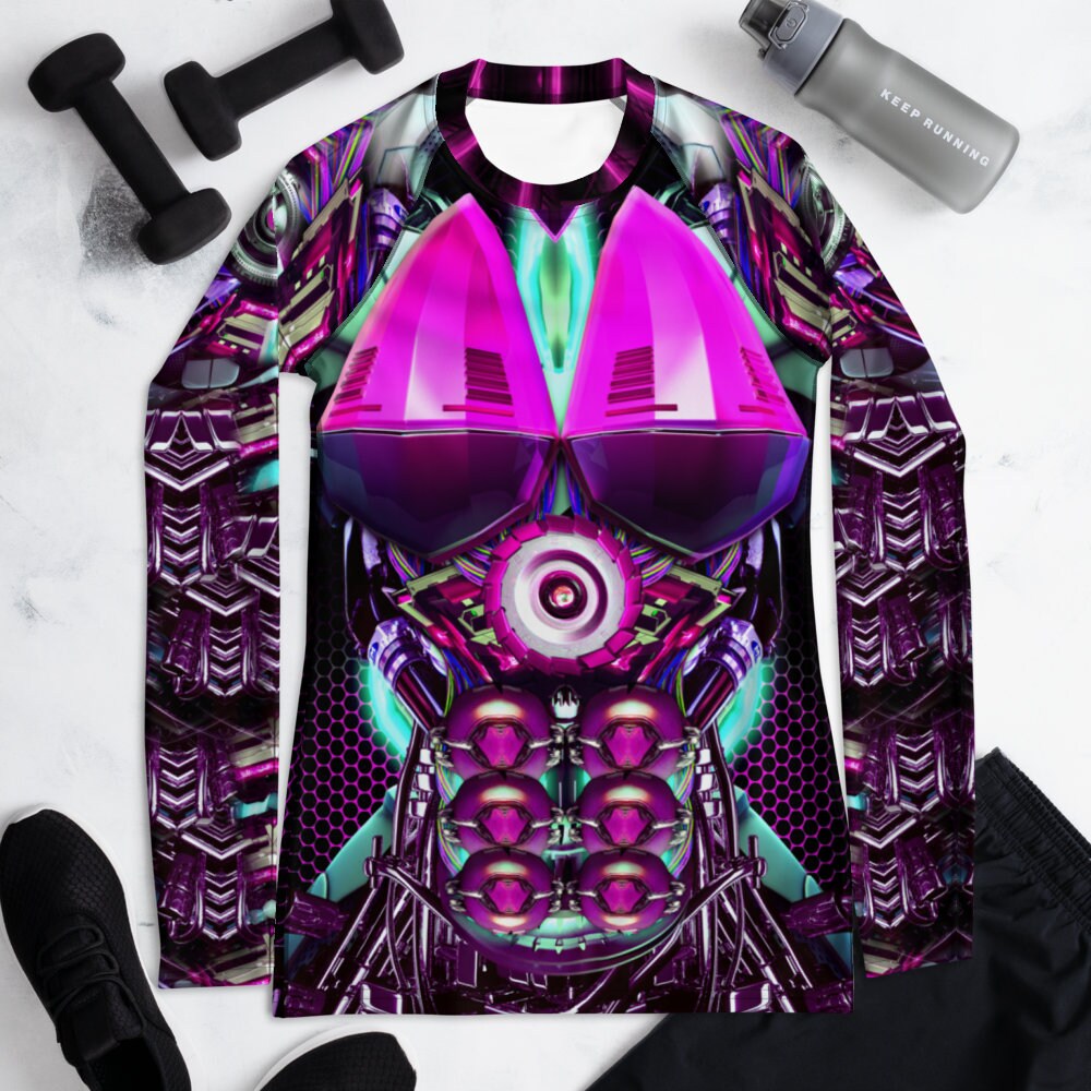 Womens Cyberpunk Armor Shirt Scifi Anime Cosplay Space Suit - Etsy