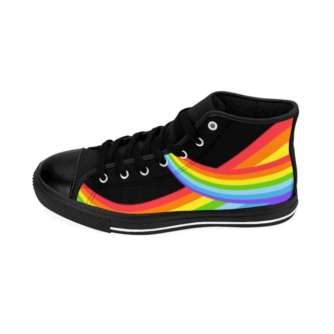 Mens Rainbow Shoes LGBTQ Gay Pride Sneakers Clothing Outfit Colorful ...