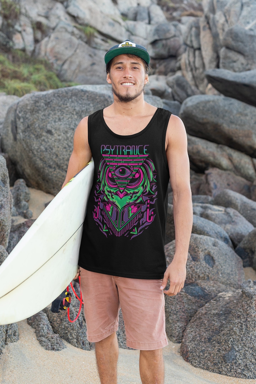 Psytrance Tank Top, Psychedelic Rave Owl Shirt, Trippy 3rd Eye Open ...