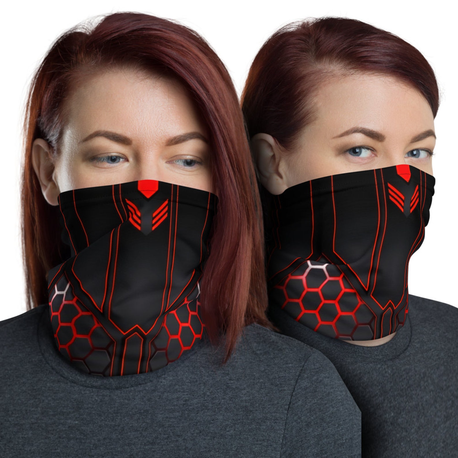 Ninja Face Mask Neck Gaiter Cyberpunk Techwear Futuristic - Etsy
