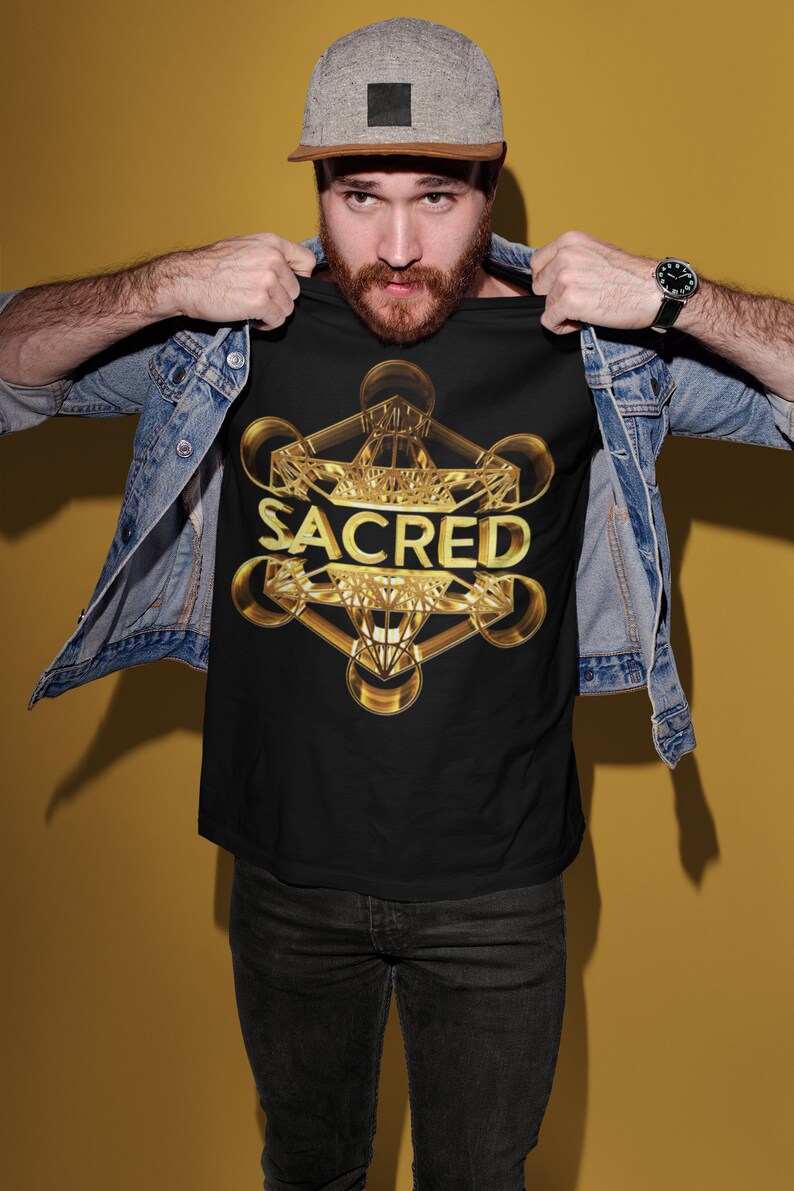 Sacred Geometry Shirt Metatrons Cube Tribe Spiritual Shaman | Etsy