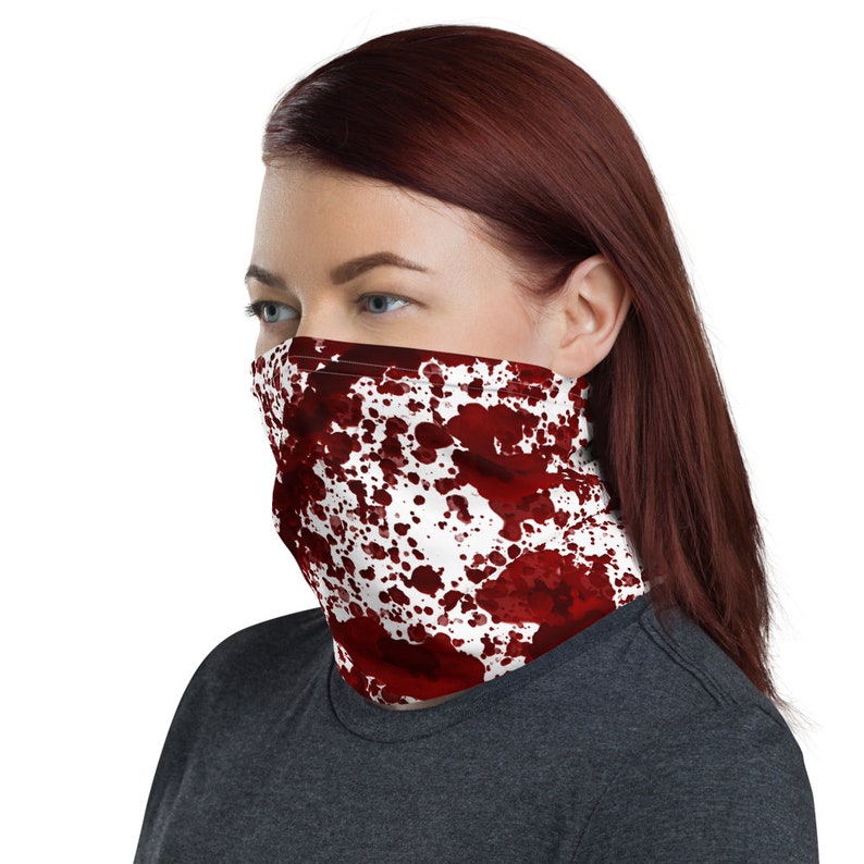 Bloody Neck Gaiter Face Mask Bandanna Balaclava Blood | Etsy