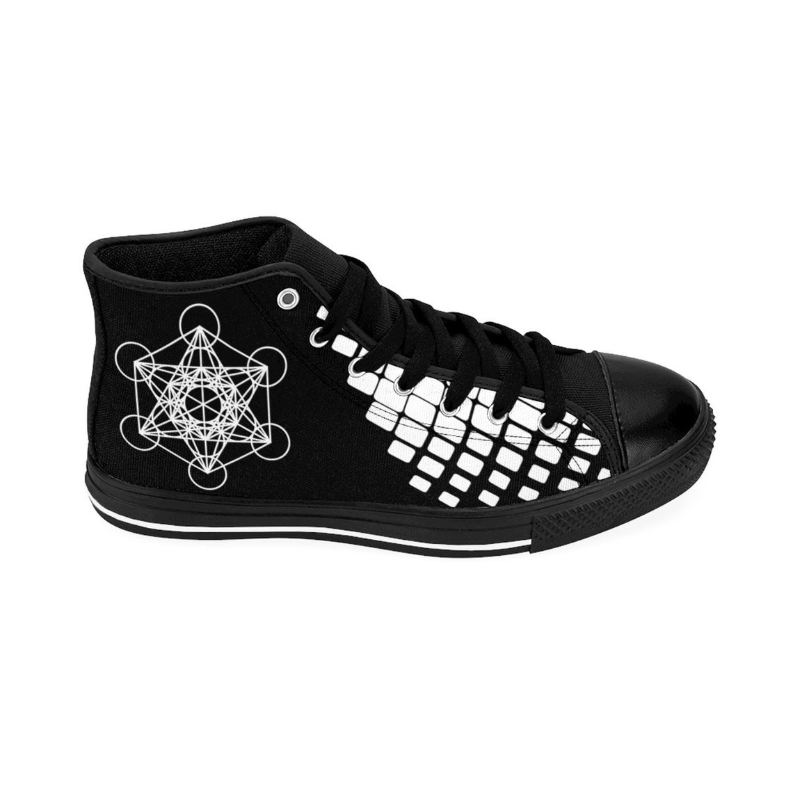 Sacred Geometry Shoes Metatrons Cube Rave Sneakers Tribe | Etsy