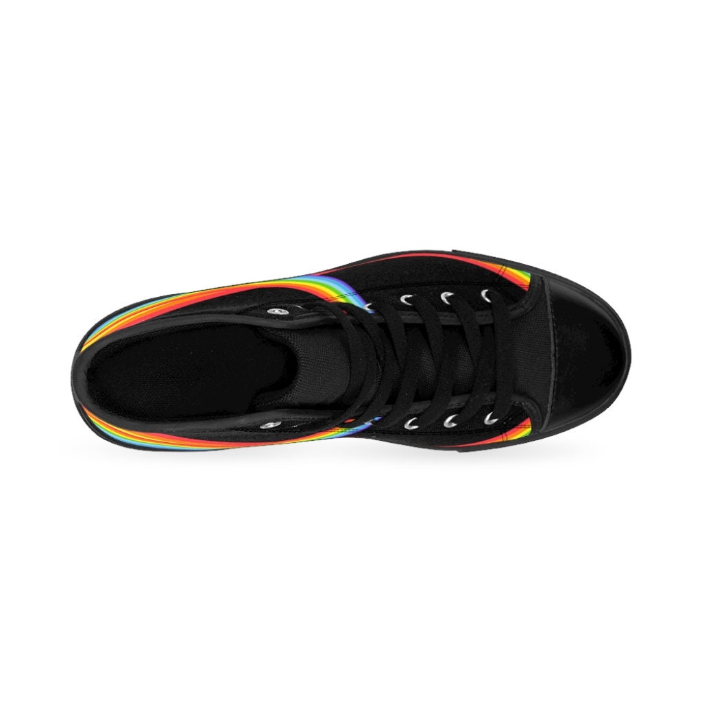Mens Rainbow Shoes LGBTQ Gay Pride Sneakers Clothing Outfit Colorful ...
