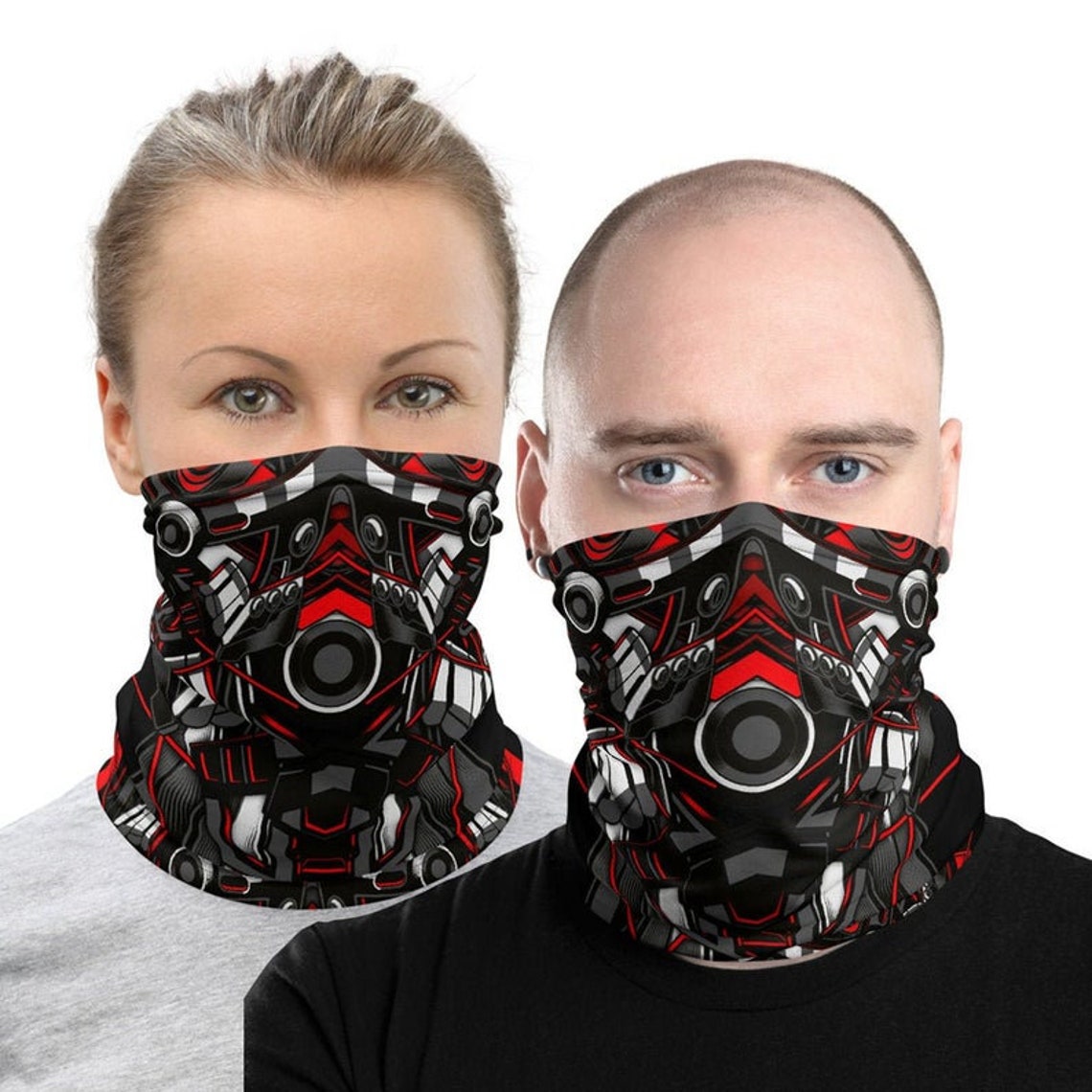 Futuristic Face Mask Cyberpunk Armor Ninja Cosplay Neck Gaiter - Etsy