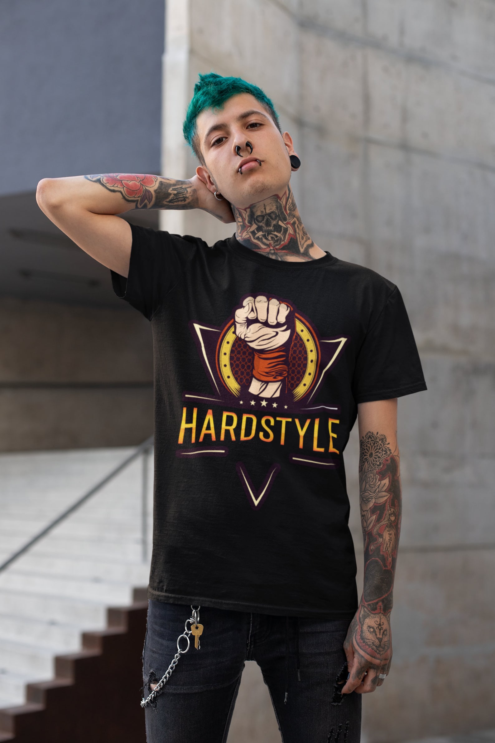 Hardstyle Fist Dj Shirt Rawstyle Tshirt Outfit Clothing Rave | Etsy