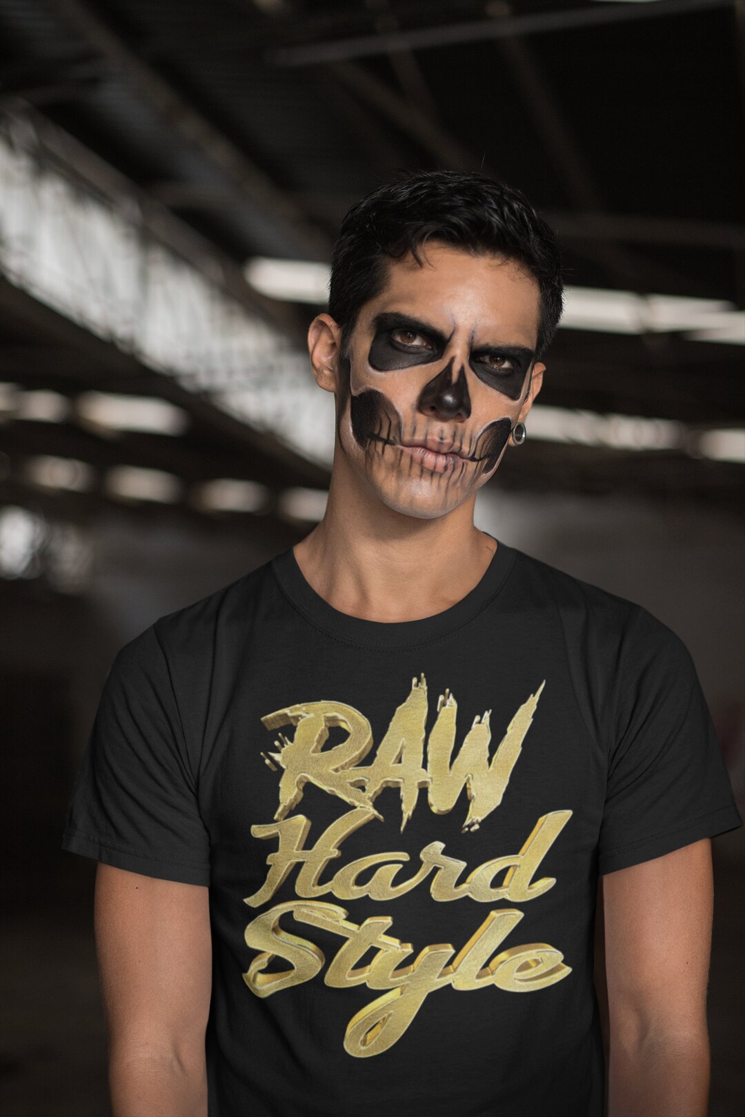 Raw Hardstyle Shirt, Rawstyle Tshirt, Black Gold Gabber Hardcore ...