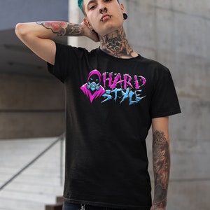 Raw Hardstyle Gasmask Shirt, Rave EDM Rawstyle Outfit, Hard Dance Plur Kandi Glover Raver ...