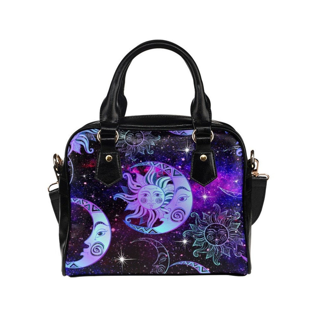 Galaxy Celestial Purse Cosmic Witchy Handbag Sun Moon Space Shoulder ...