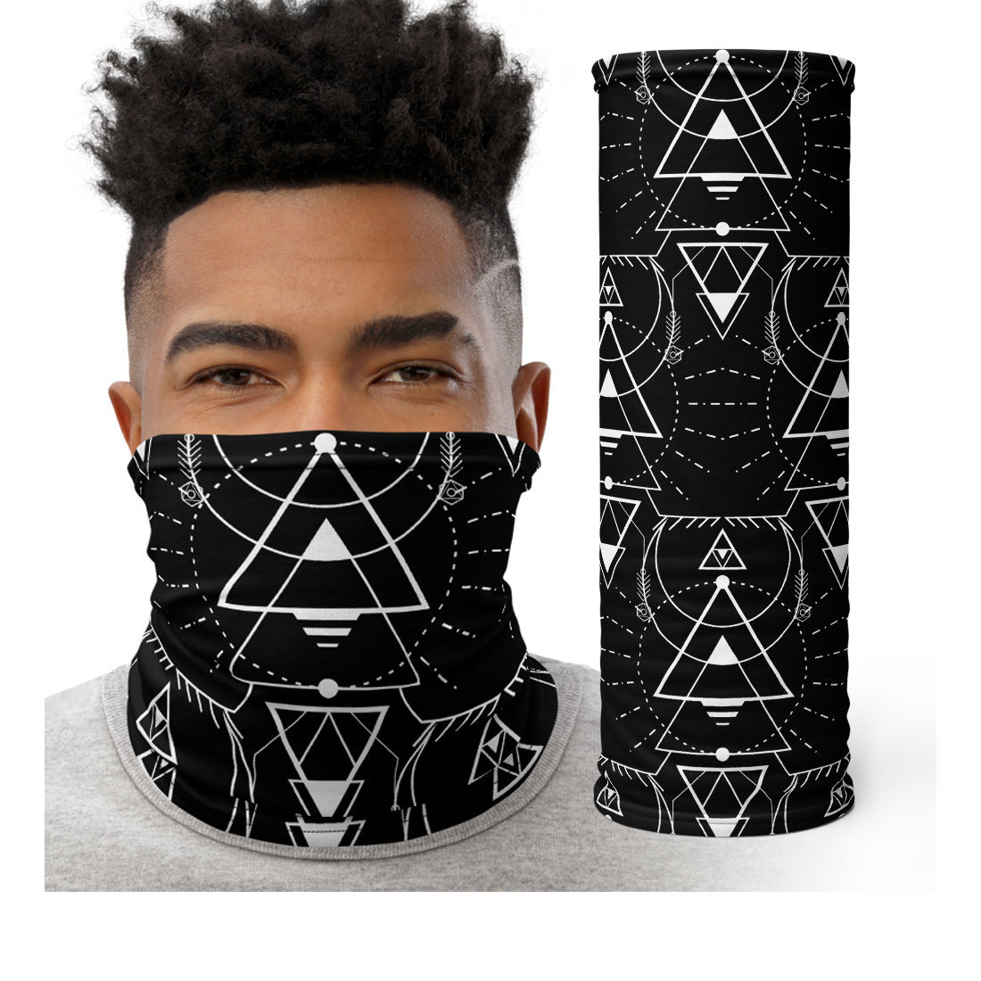 Sacred Geometry Face Mask Neck Gaiter Rave Festival Bandanna - Etsy