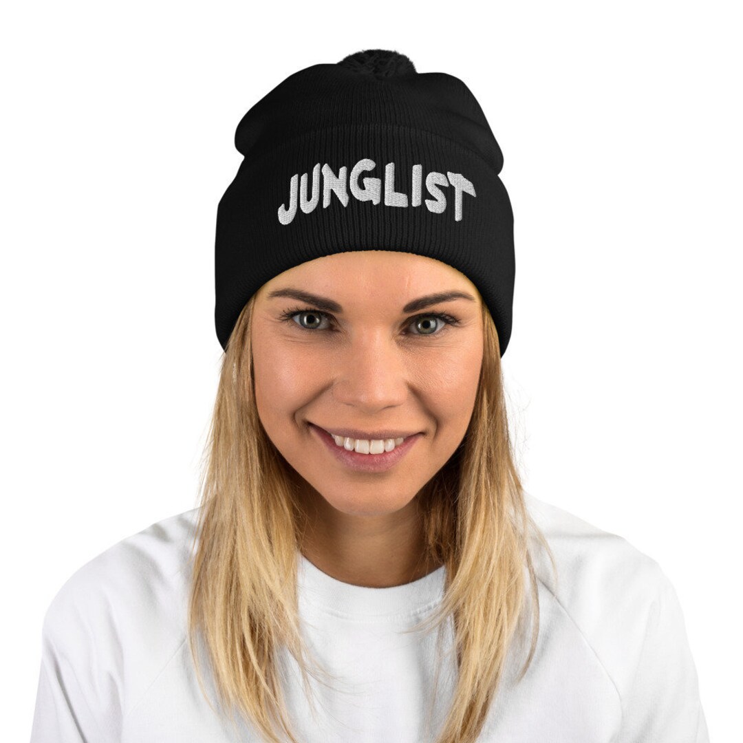 Junglist Dnb Beanie, Drum N Bass Head Edm Rave Headbang Skull Cap ...