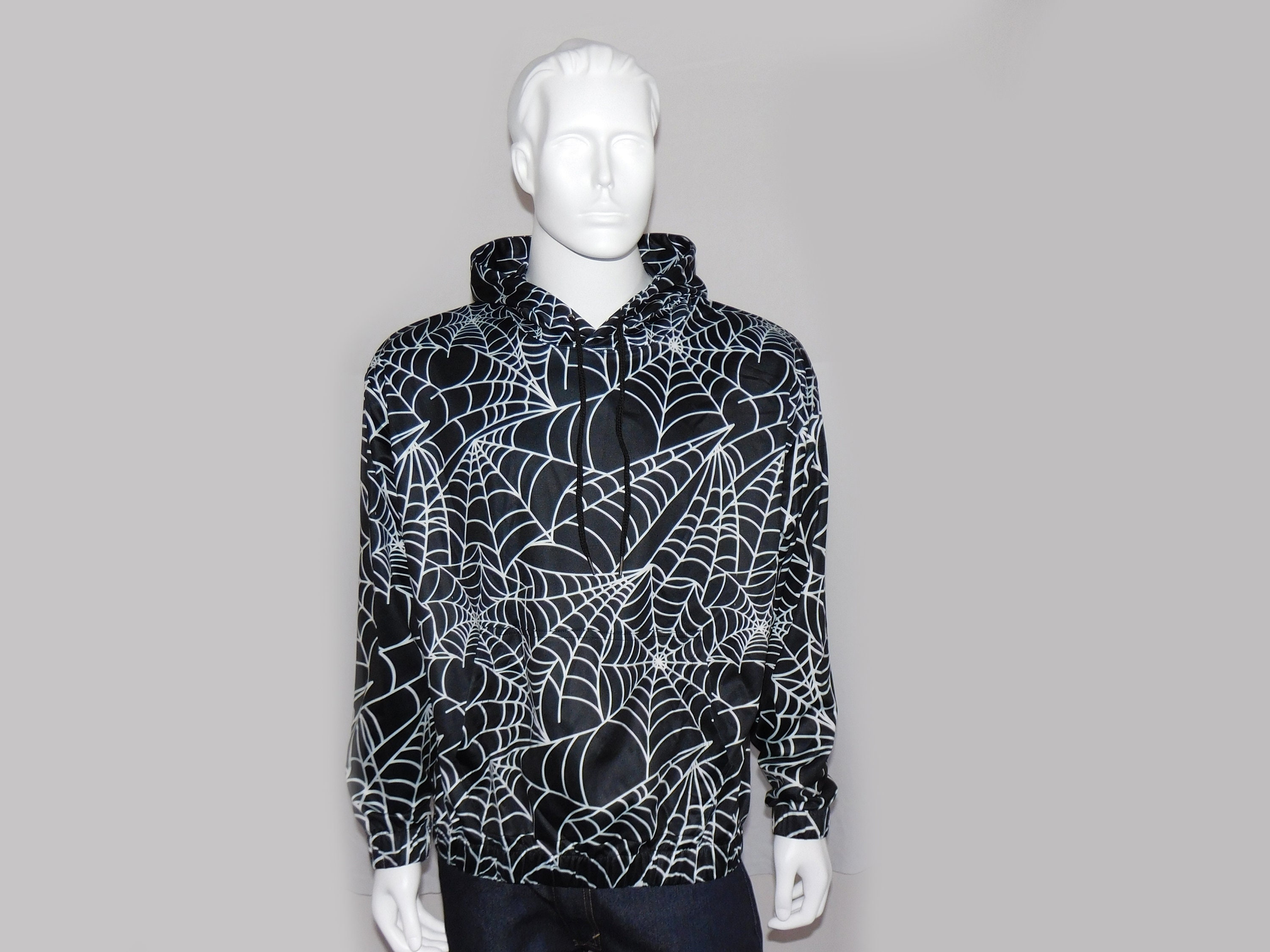 Spiderweb Hoodie Halloween Pullover Sweater Witches Goth | Etsy