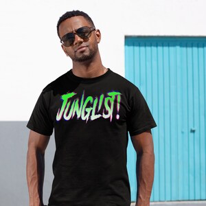 Colorful Junglist Shirt, Dnb Drum N Bass DJ Clothing Turntablist Rave ...