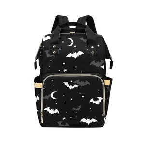 Goth Diaper Bag Backpack Celestial Bats Cute Witchy Baby Shower Gift ...